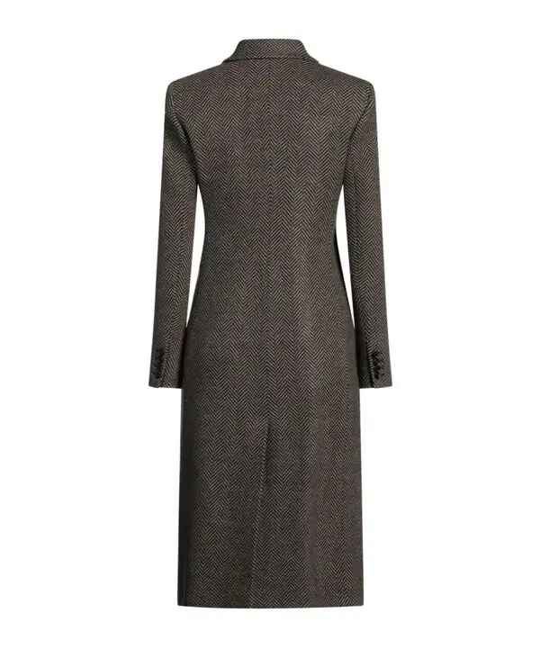 Max Mara Herringbone Double-breasted Coat