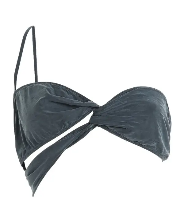 Jacquemus Minimalist One-shoulder Bikini Top - Black