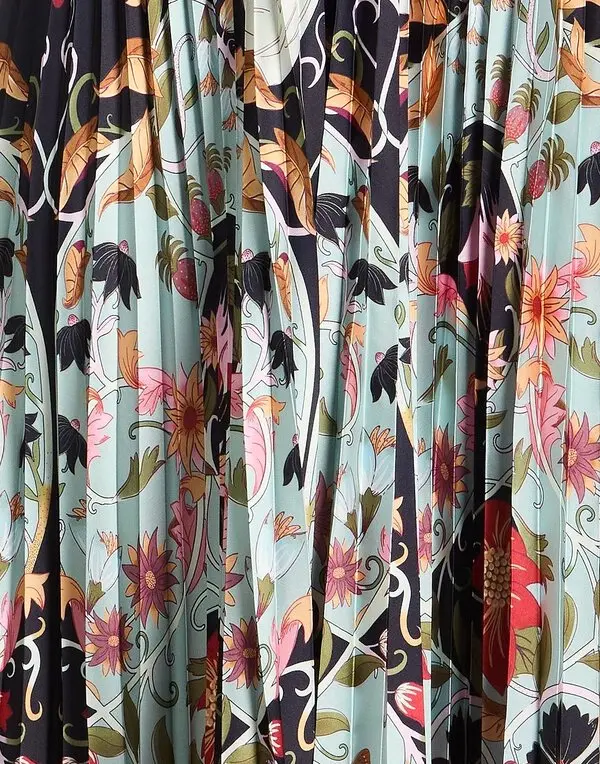 Farm Rio Floral Pleated Slip Dress