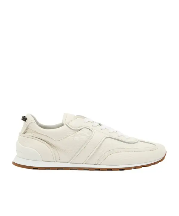 Brunello Cucinelli Panelled Leather Sneakers