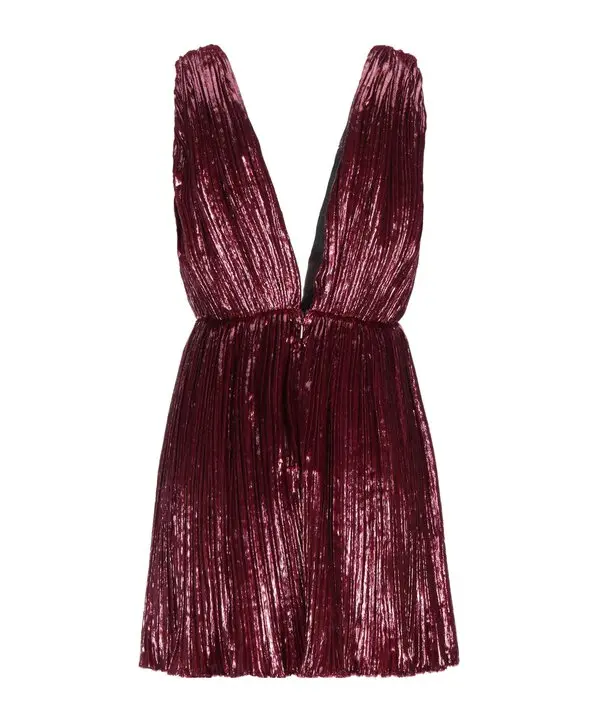 Saint Laurent Brushed-felt Dress - Brown