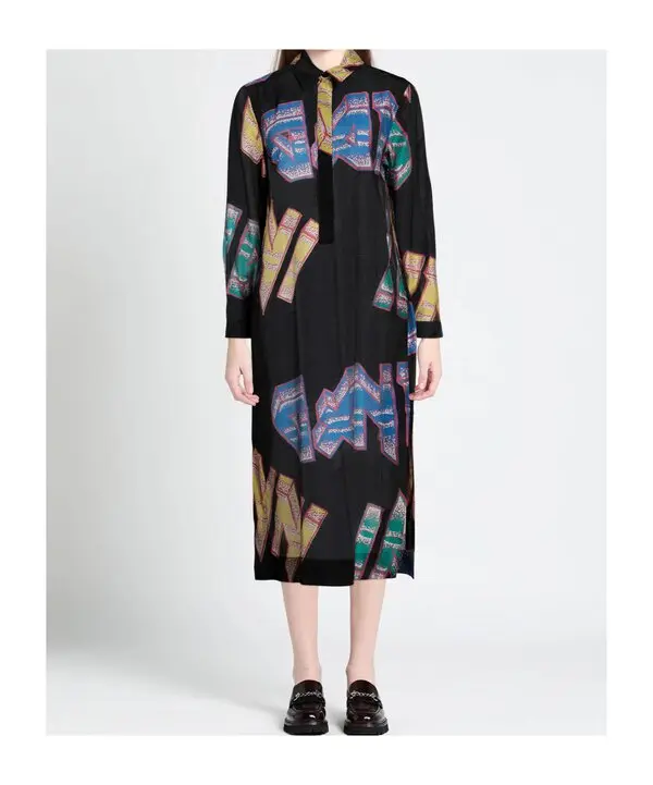 GANNI Long Sleeve Dress