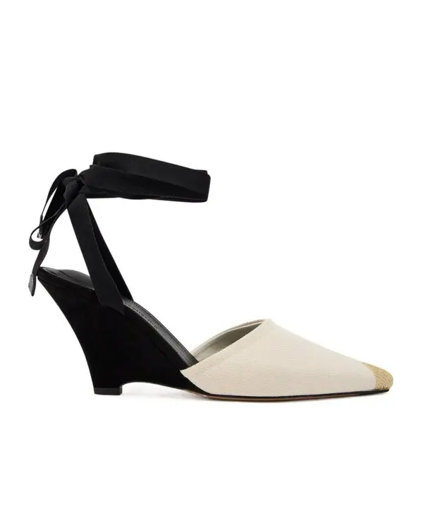 Jacquemus Les Espadrilles 80 Canvas Wedge Sandals