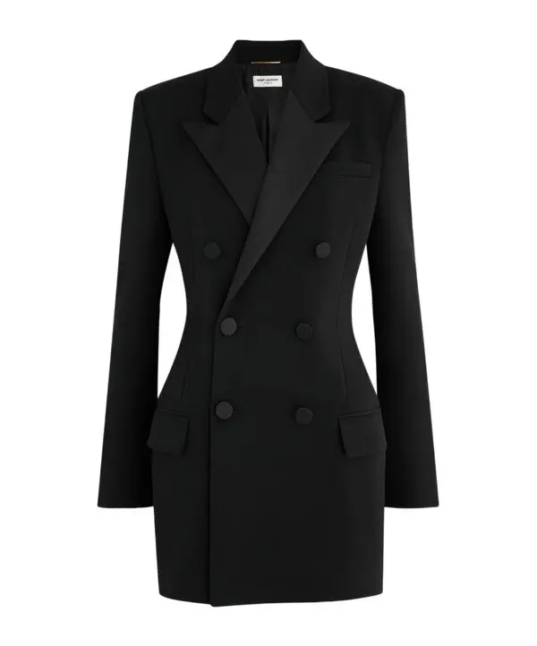 Saint Laurent Double-breasted Wool Blazer