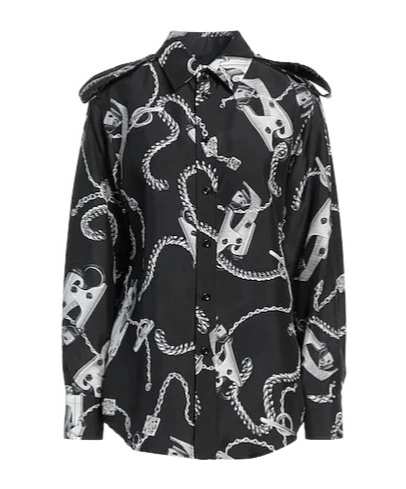 Burberry Patterned Shirts Blouses - Green