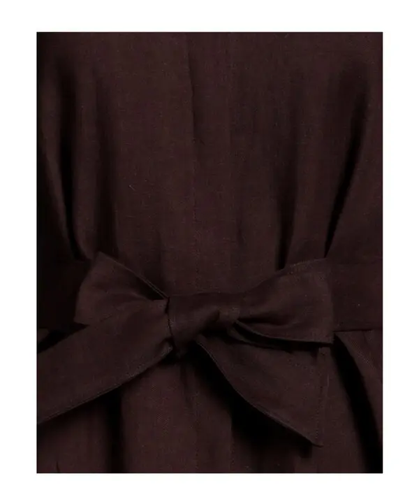 Max Mara Linen Shirt Dress With Fringe Detail