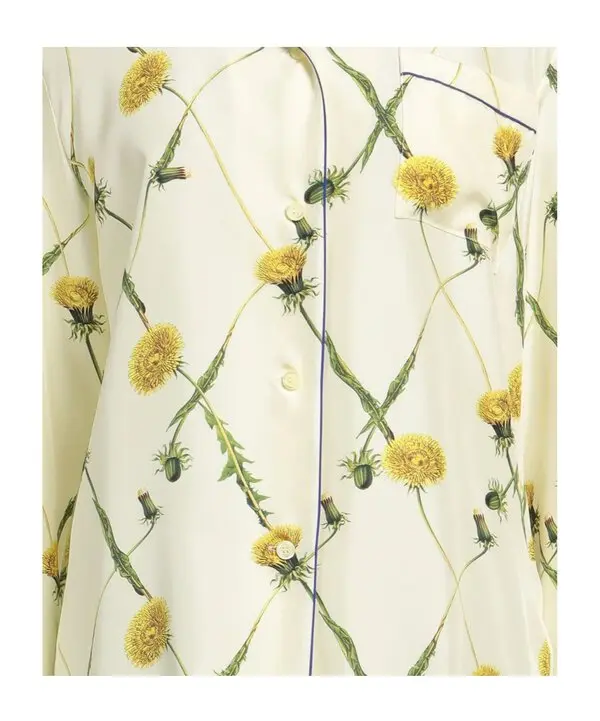 Burberry Floral Print Satin Shirt