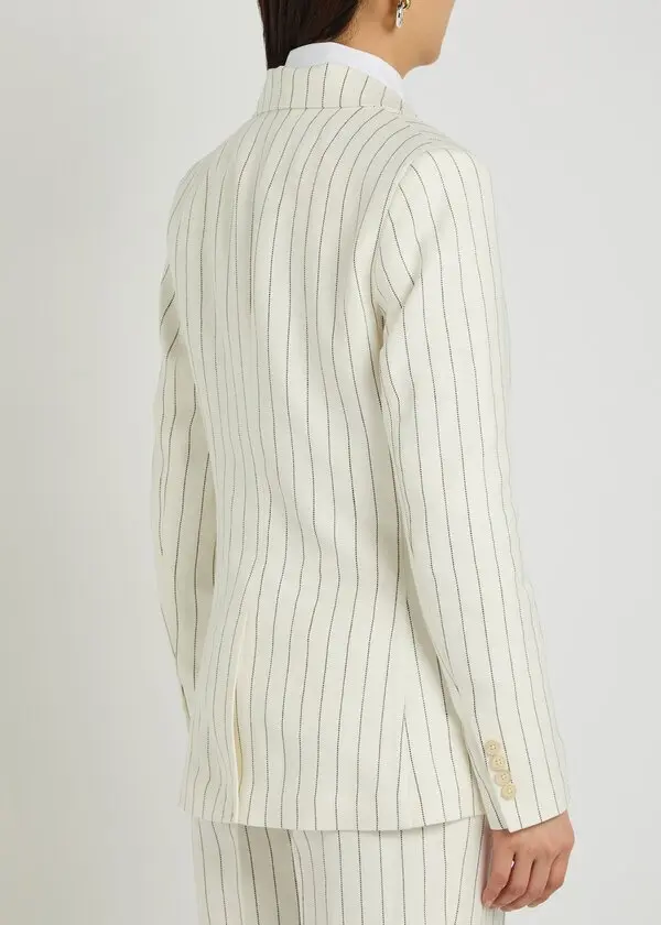 Polo Ralph Lauren Pinstriped Hemp Blazer