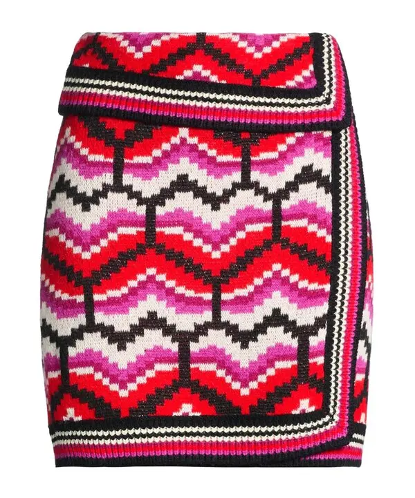 Farm Rio Elasticated Midi Skirt With Multicolor Pattern