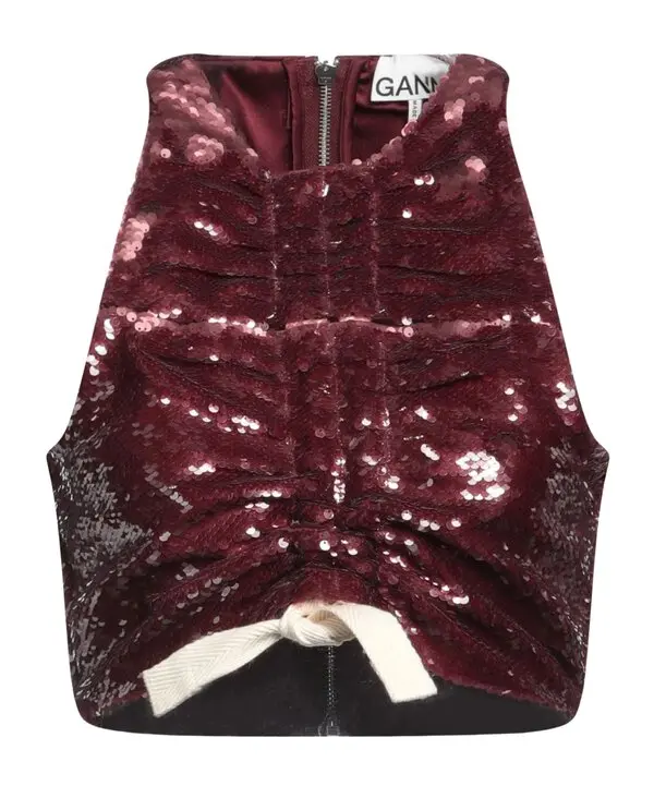 GANNI Crewneck Crop Top