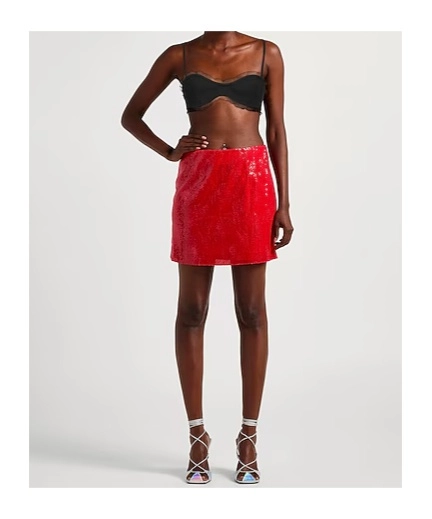 GANNI Crepe Crop Top
