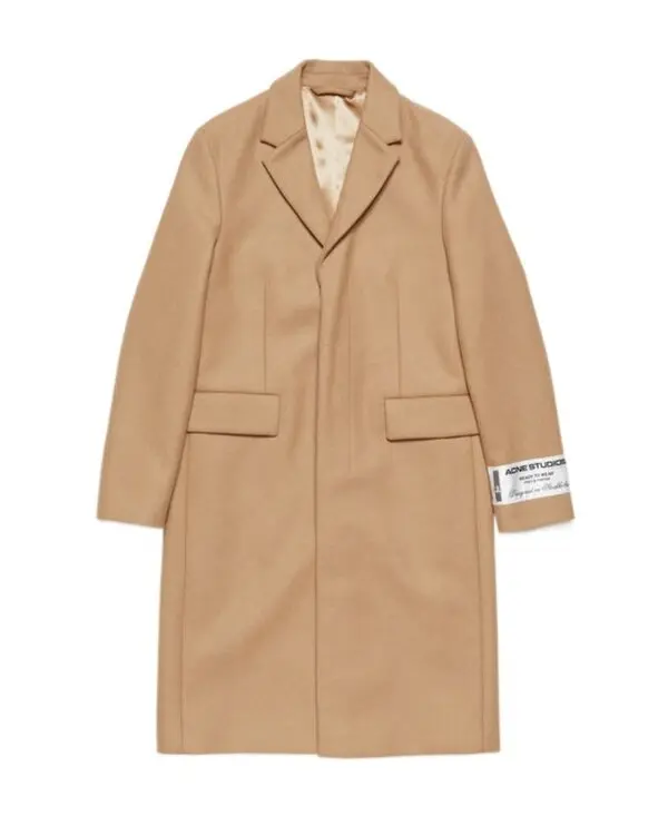 Acne Studios Single-breasted Wool Blend Coat