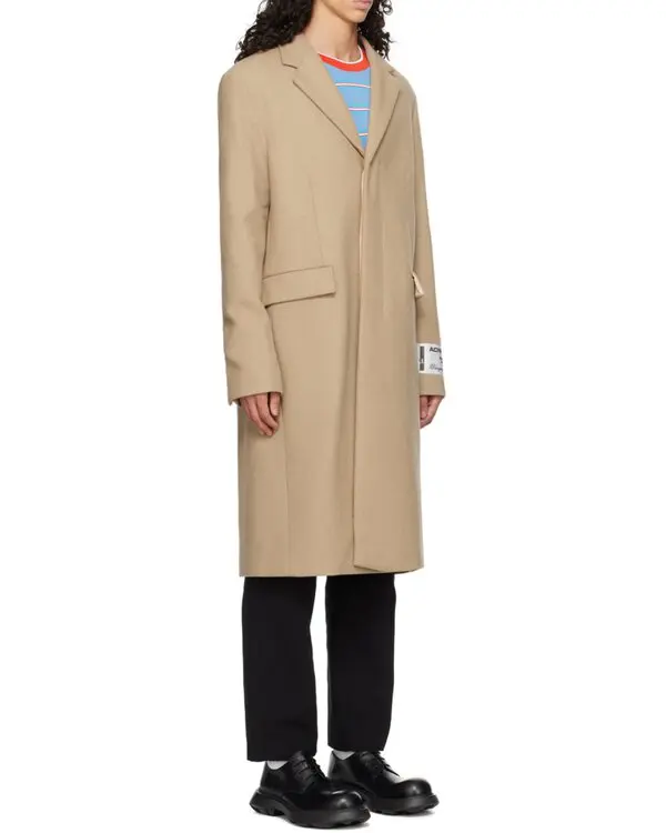 Acne Studios Single-breasted Wool Blend Coat