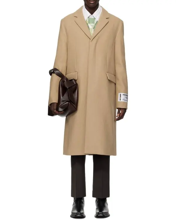 Acne Studios Single-breasted Wool Blend Coat