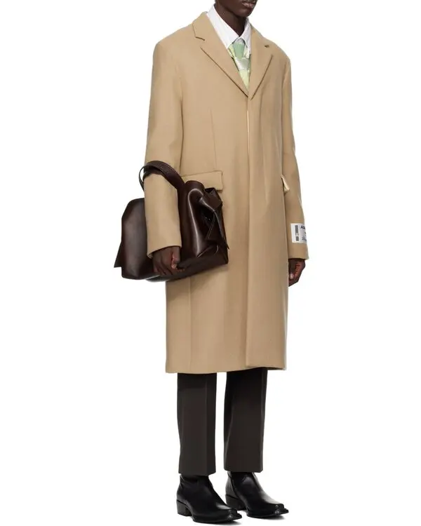 Acne Studios Single-breasted Wool Blend Coat
