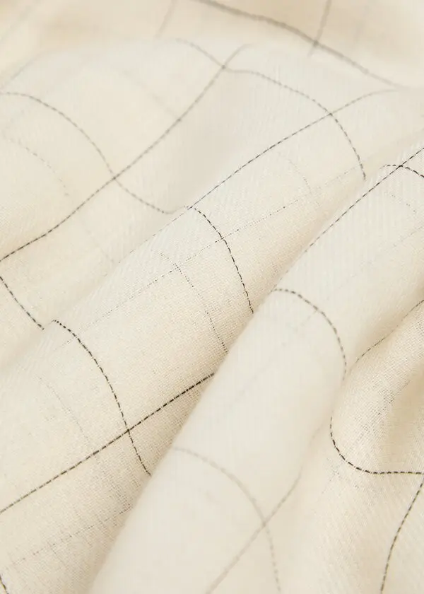 TOTEME Checked Wool Scarf