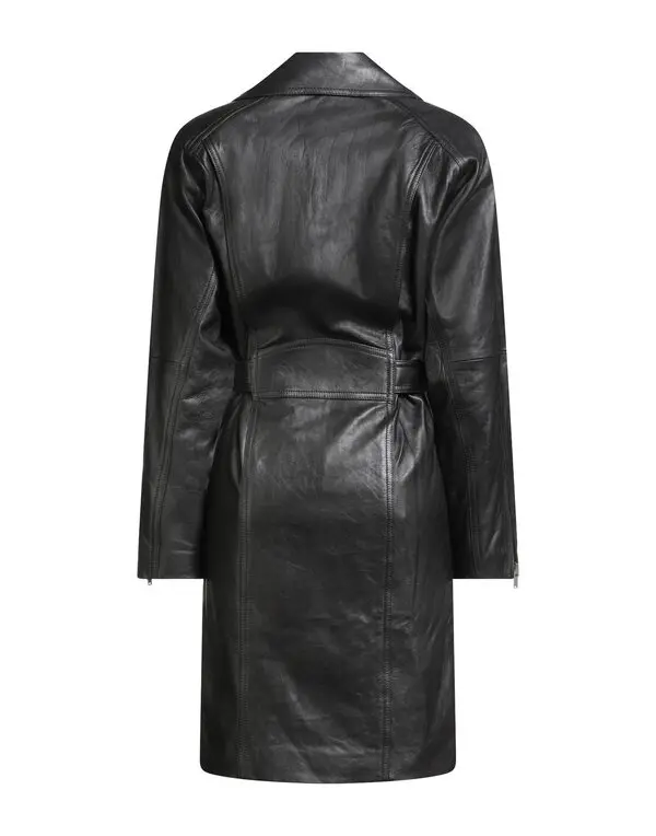 Saint Laurent Long Sleeves Belted Coat