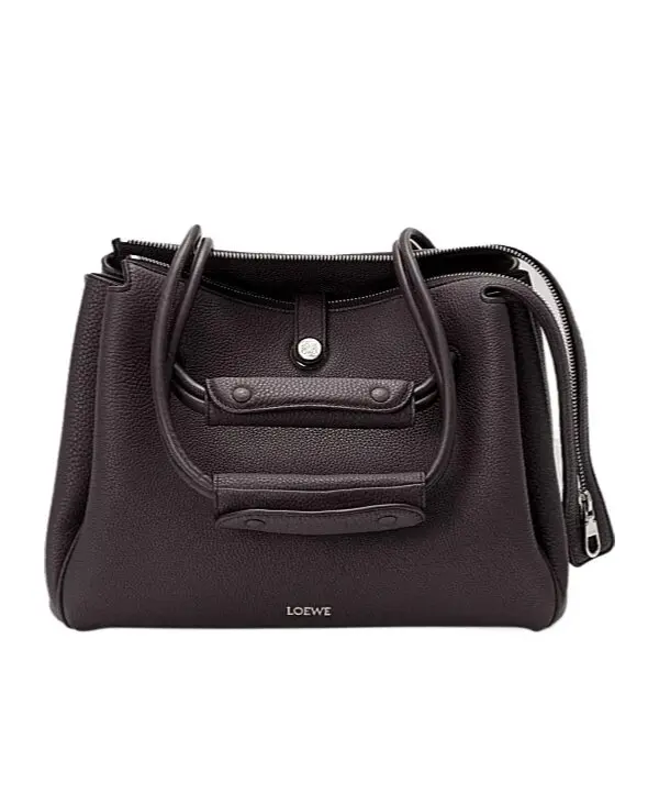 Loewe Textured Leather Satchel Bag