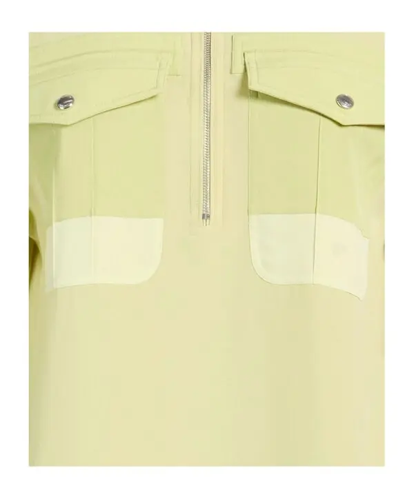 Burberry Two-tone Crepe Short Sleeve Shirt