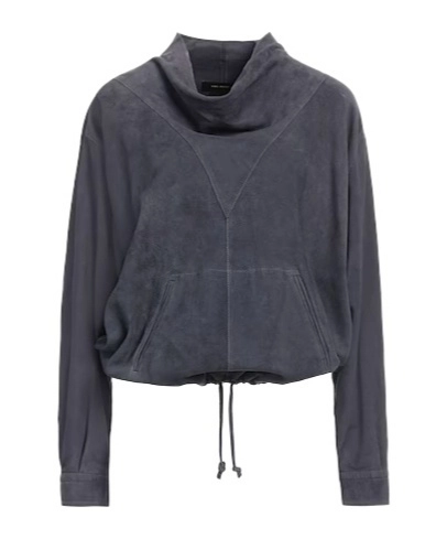 Isabel Marant Étoile Suede Draped Neckline Top