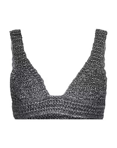 Brunello Cucinelli Knit Triangle Cup Bra - Black