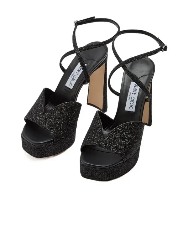 JIMMY CHOO Shiny Leather Sandals