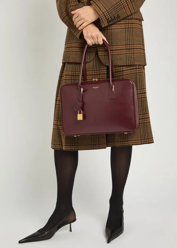 Saint Laurent Sac De Jour Large Leather Top Handle Bag
