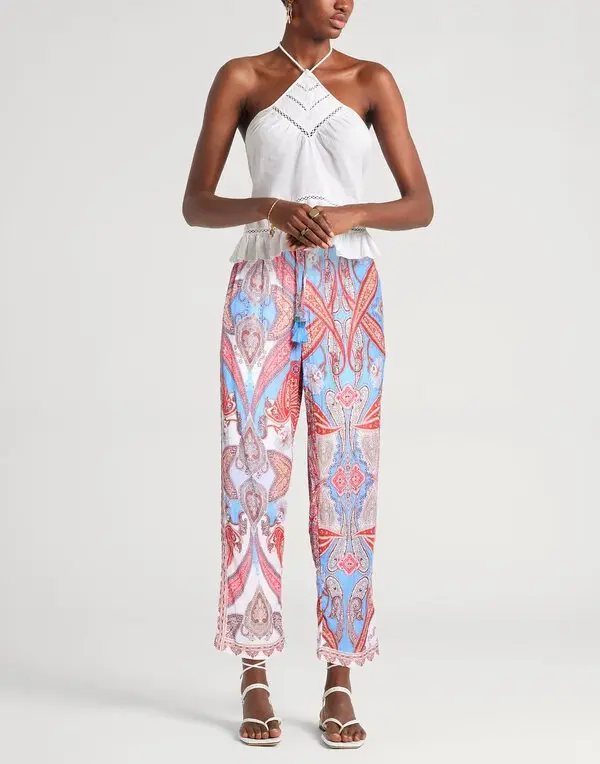Farm Rio Printed Paisley Wide Leg Pants