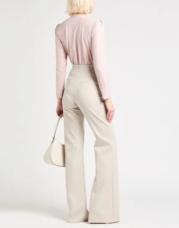 Sportmax Solid Color Stretch Flared Pants