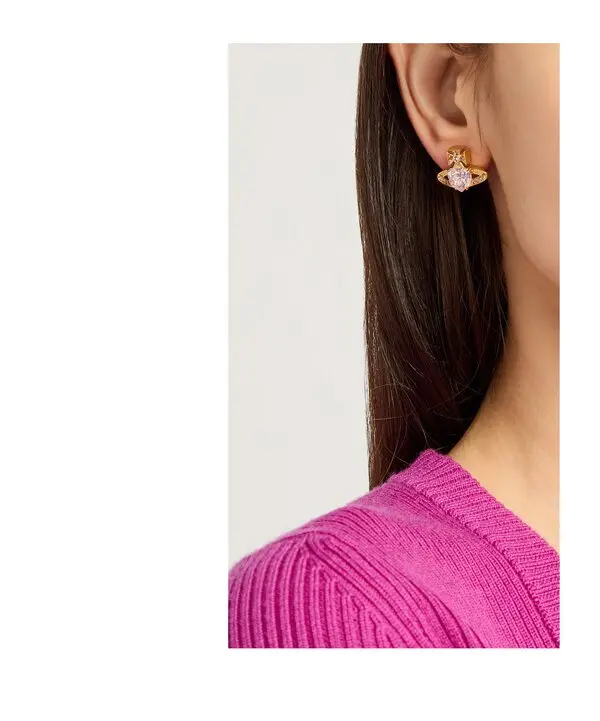 VIVIENNE WESTWOOD Heart Stud Earrings