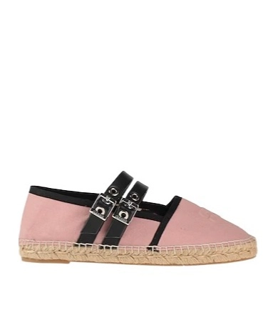 GANNI Woven Sole Canvas Shoes