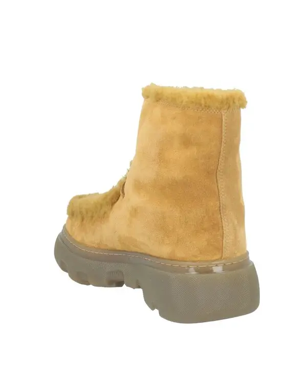 Burberry Suede Platform Ankle Boots