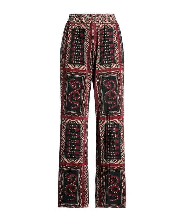 Farm Rio Wide-leg Printed Trousers