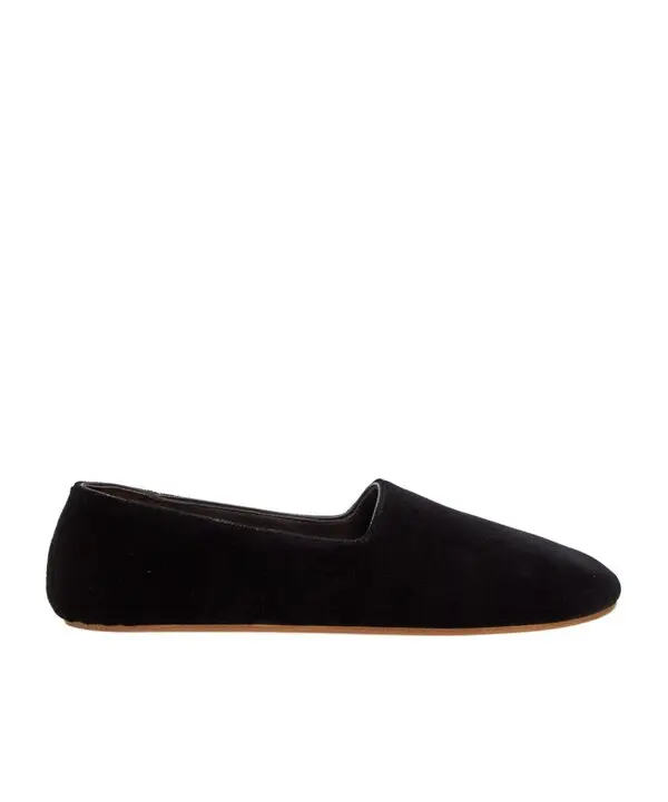 THE ROW Ponti Velvet Slipper Flats