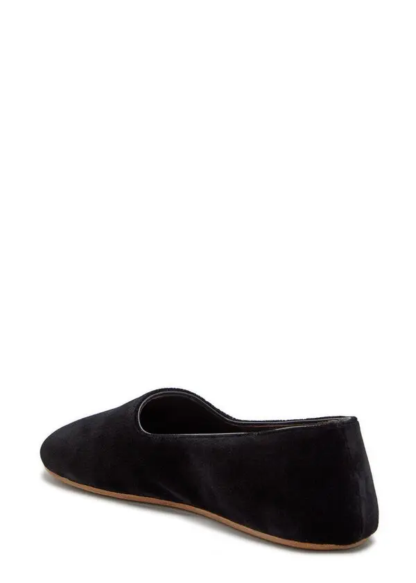 THE ROW Ponti Velvet Slipper Flats