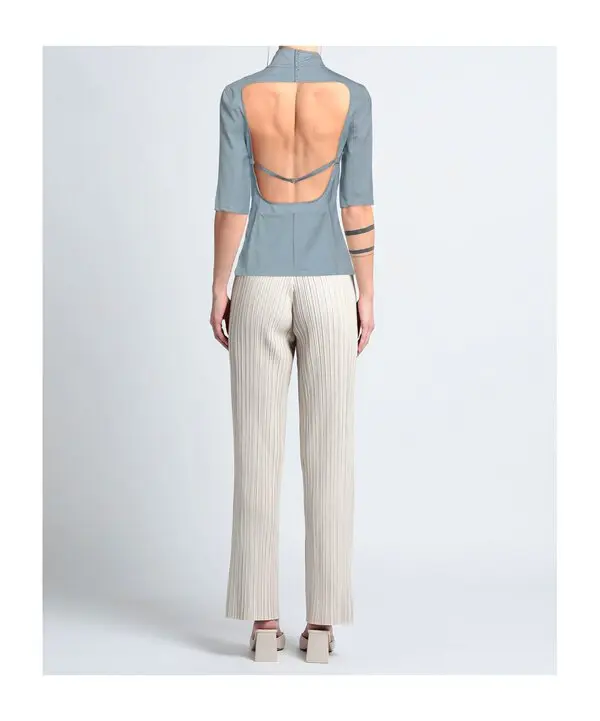 Jacquemus High Neck Short Sleeve Top