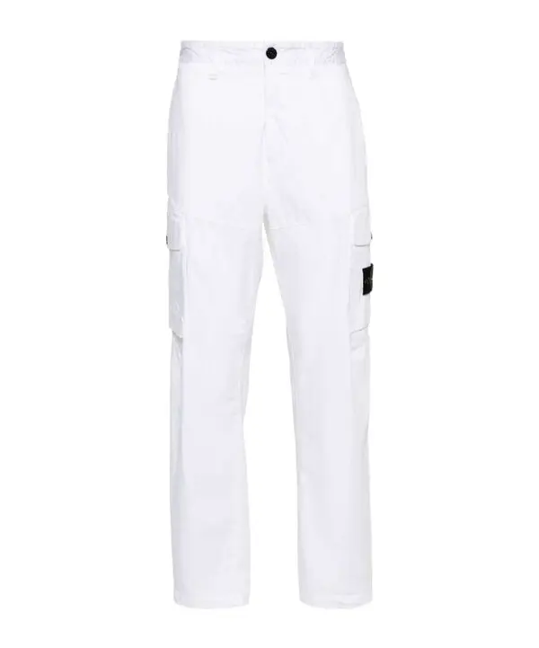 Stone Island Straight-leg Cotton Cargo Trousers