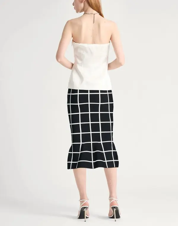 Marni Checked Flared Skirt