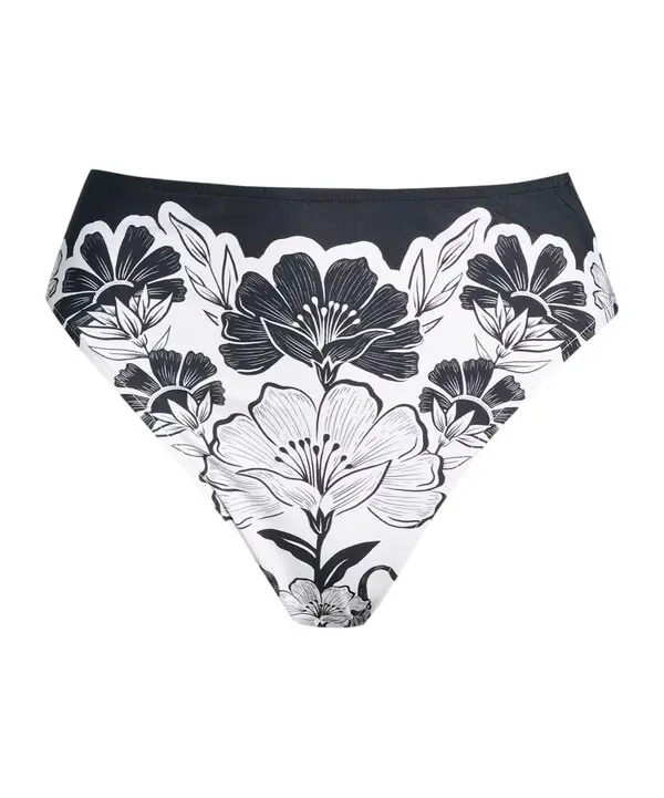 Farm Rio High Waisted Floral Bikini Bottoms