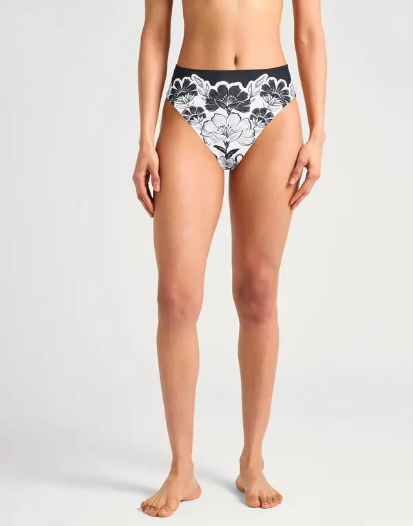 Farm Rio High Waisted Floral Bikini Bottoms