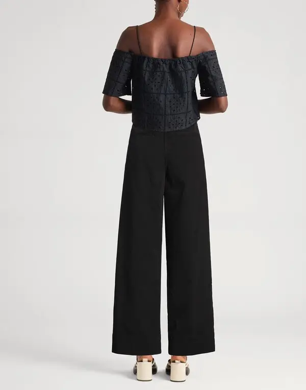 Farm Rio Wide Leg Pleated Pants With Belt