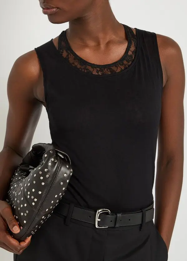 Our Legacy Swim Layered-effect Cotton-blend Tank - Black