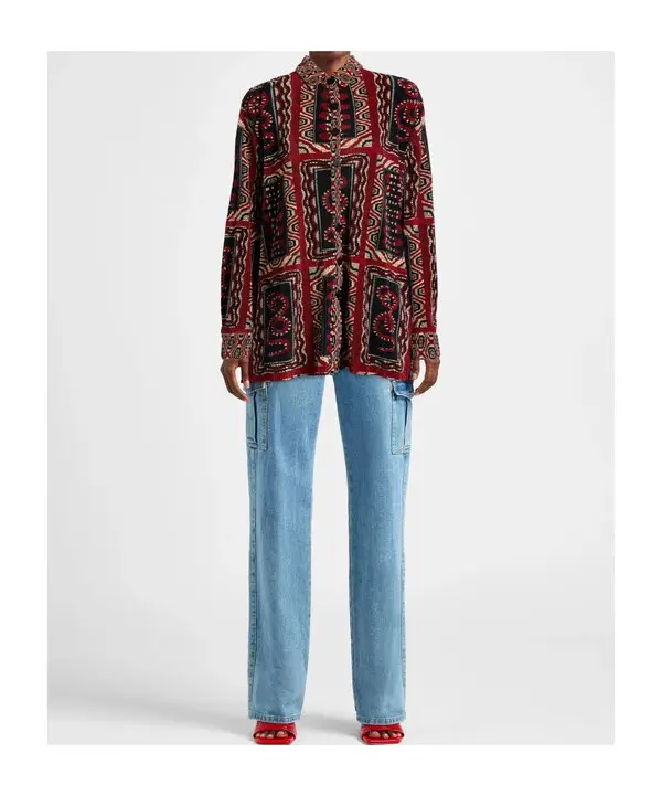 Farm Rio Long-sleeved Printed Shirt