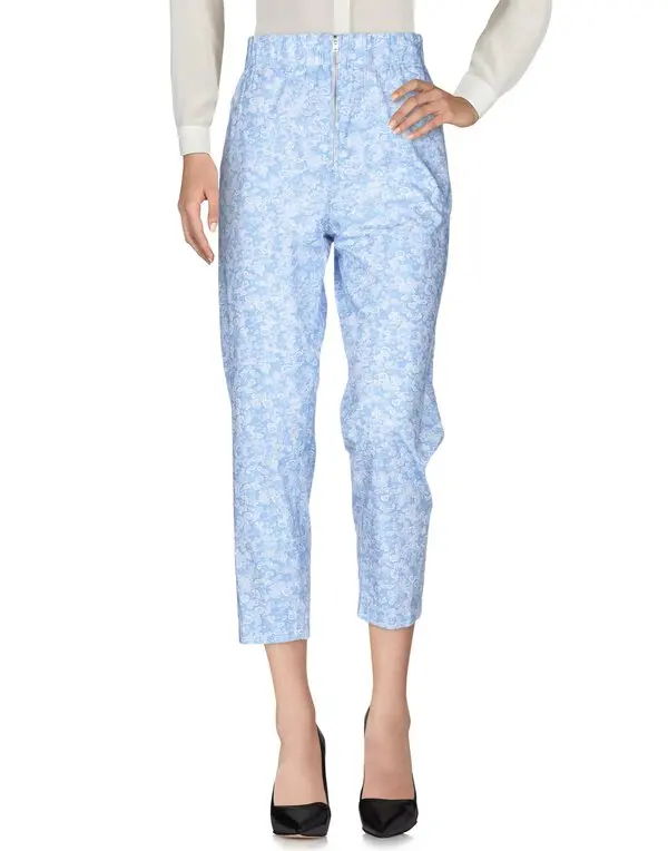 GANNI High-waist Straight-leg Floral Pants