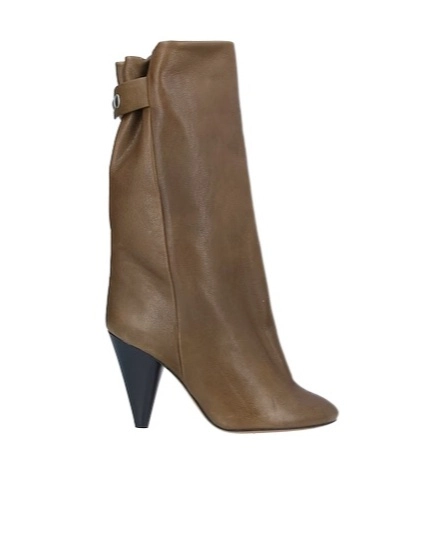 Isabel Marant Étoile Leather Belted Tapered Heel Boots