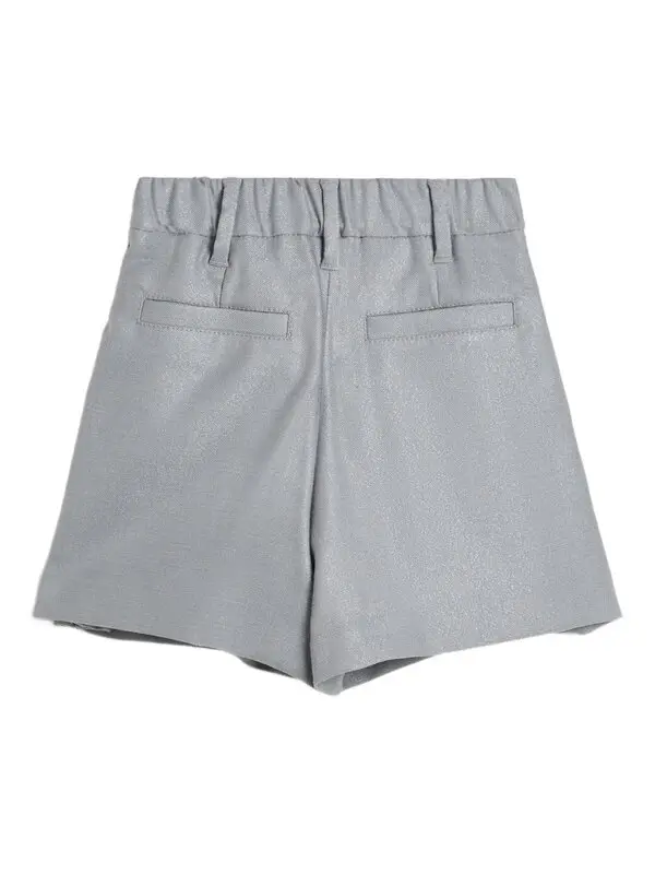 Brunello Cucinelli Pleated Shorts With Contrast Piping