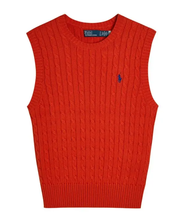 Polo Ralph Lauren Cable-knit Cotton Vest