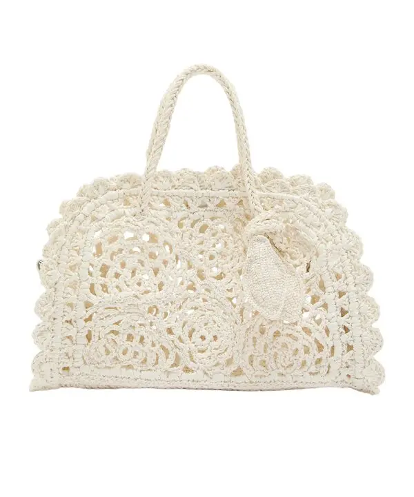 Jacquemus Le Petite Turismo Raffia Top Handle Bag
