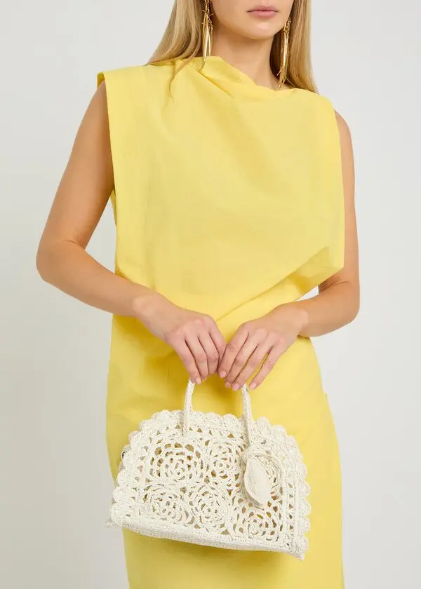 Jacquemus Le Petite Turismo Raffia Top Handle Bag