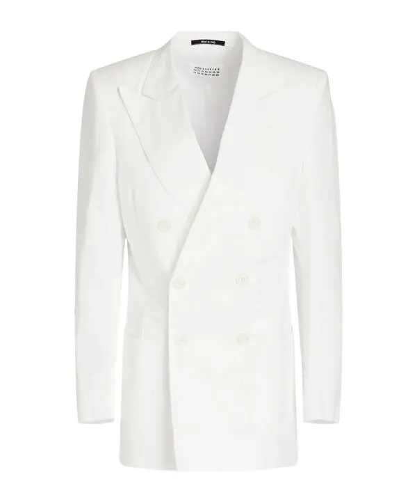 MAISON MARGIELA Gabardine Double-breasted Blazer
